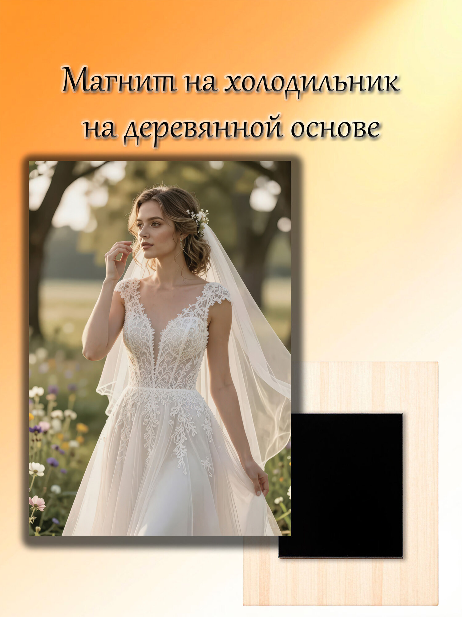 Магнитик на холодильник Арт