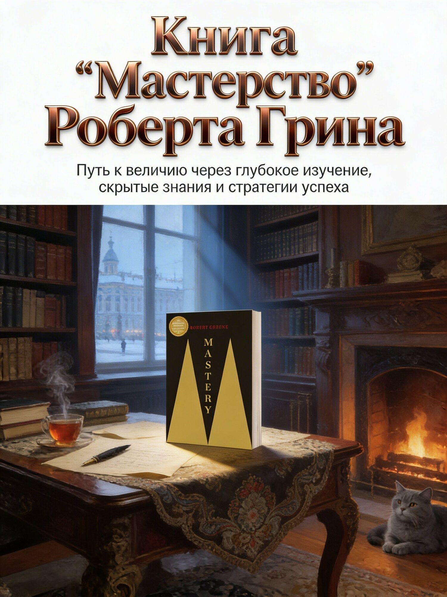 Книга Мастерство Роберта Грина, путь к величию через глубокое изучение скрытые знания и стратегии успеха