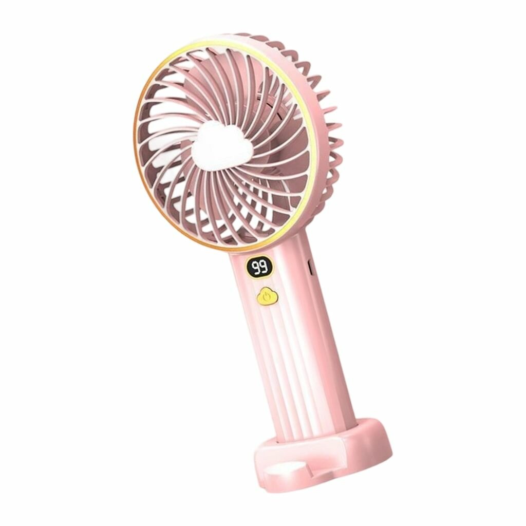 Портативный небольшой вентилятор емкостью 6000 вт mini usb electric fan-порошок вишневого цвета