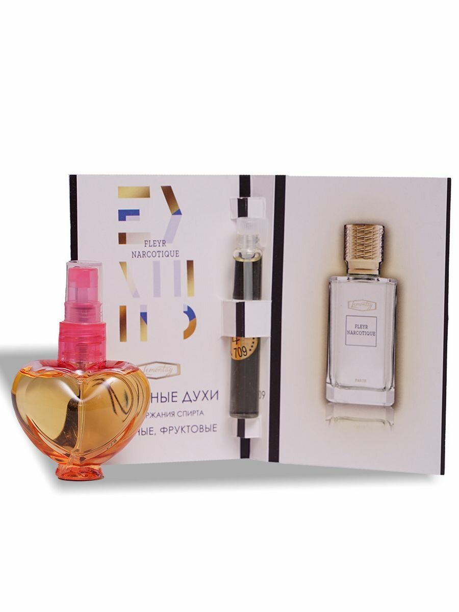 Lemontay №709, духи унисекс Fleur narcotique, флакон с распылителем 25 мл + подарок масляные духи 3 мл