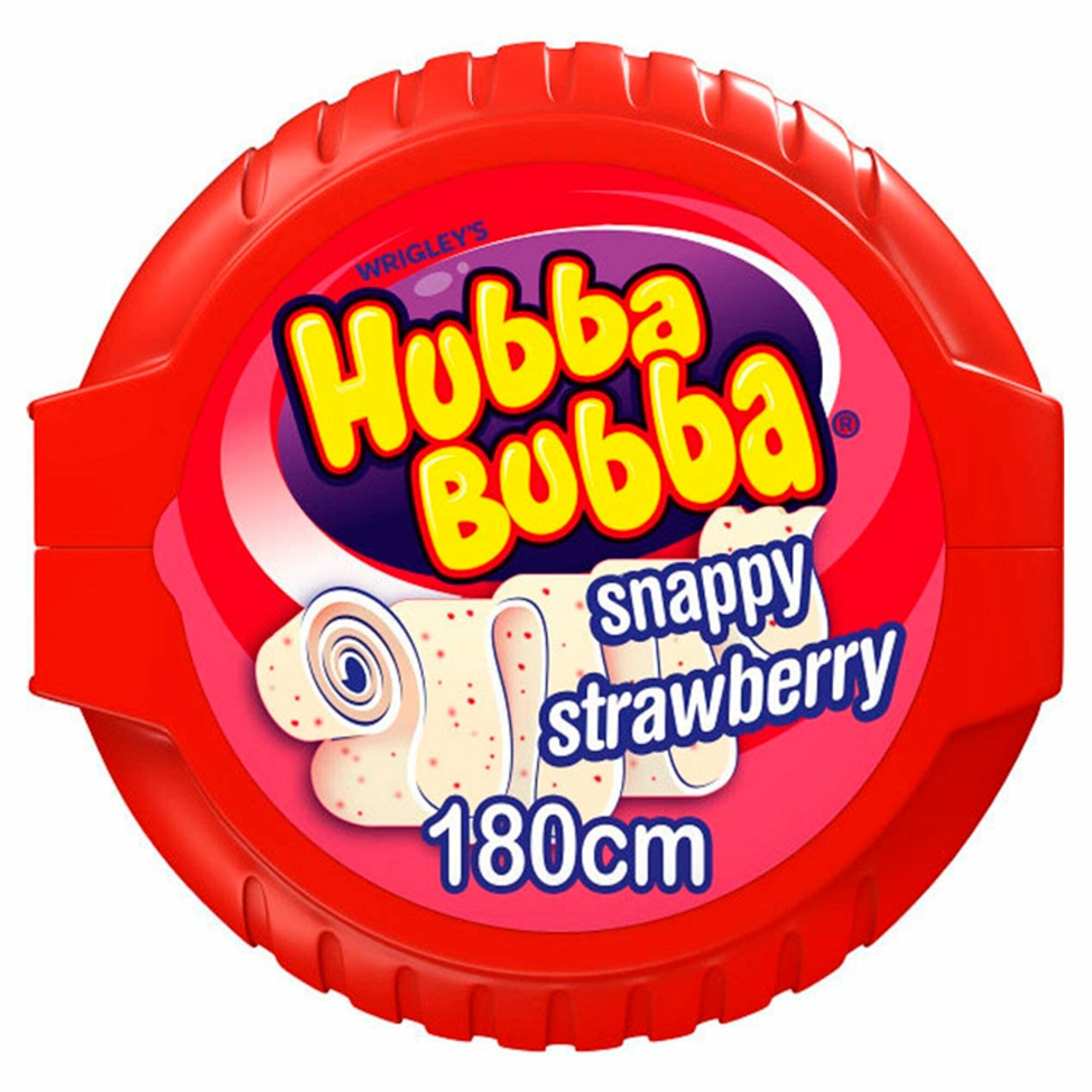 Жевательная резинка Hubba Bubba Mega Lang: Tape Snappy Strawberry / Хубба Бубба Клубника лента (Германия), 1шт. 56 грамм