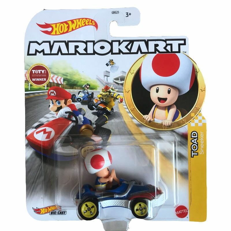 Mattel The Super Mario Mariokart / Детский Коллекционный Набор Игрушечных Машинок Марио, Подходящий Для Подарков На День Рождения Детям От 3 Лет И Старше