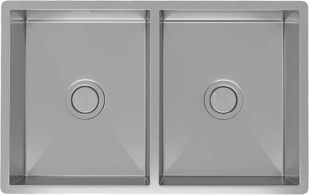 Мойка кухонная Reflexion Garda RX2170SS металлическая, 70x44, прямоугольная, мойка для кухни, врезная, под столешницу