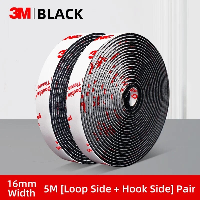 3M Black липучка 16mm