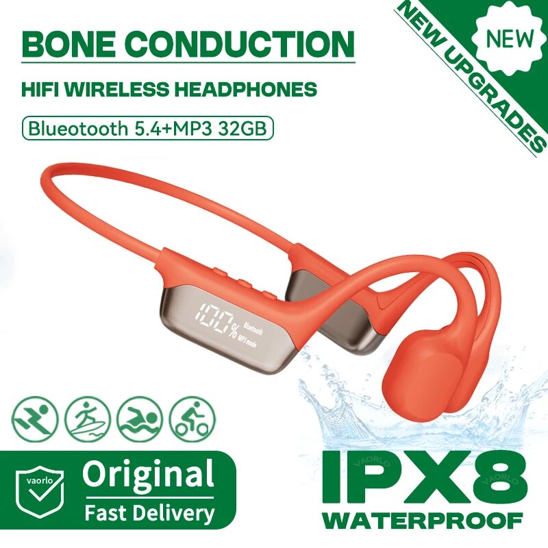 Bluetooth-наушники Vaorlo IPX8 костной проводимости