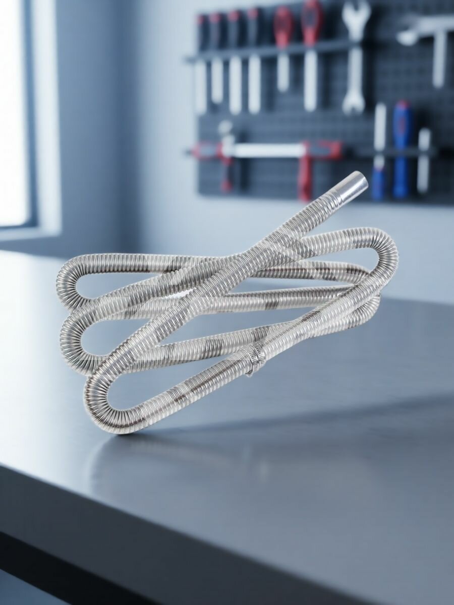 Выхлопная (металлорукав) d25мм 250см труба металлическая для сухого фена