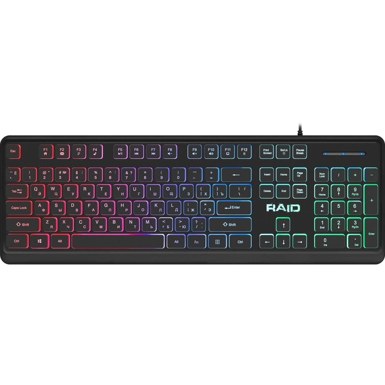 Клавиатура DEFENDER USB RAID GK-778DL RU 45778
