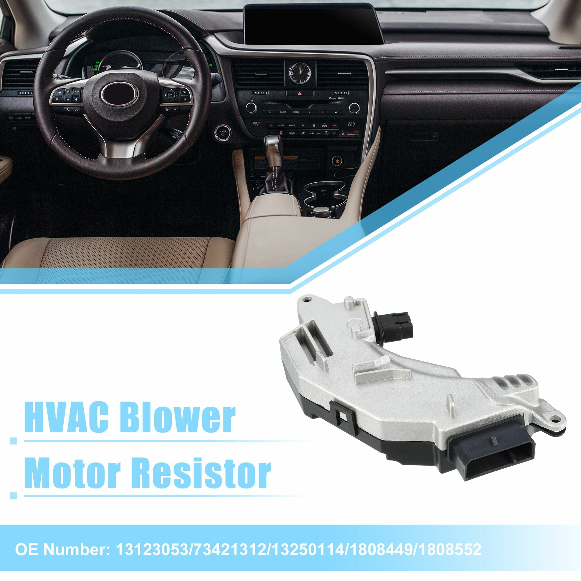 Резистор вентилятора отопителя HVAC — модуль регулятора для OPEL Vectra C 2002-2008, SAAB 9-3, OE 13123053, 1 шт.
