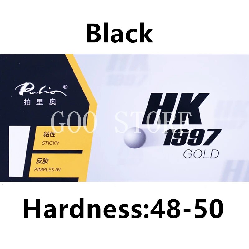 Palio AK47 Черная резина для настольного тенниса, Hardness:48-50