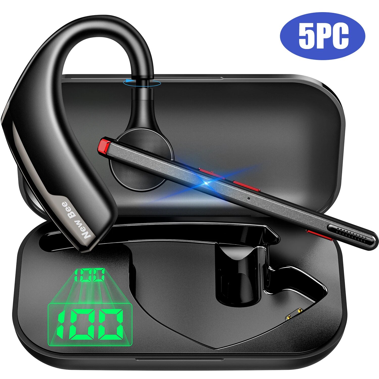 New Bee M51 Bluetooth гарнитура 5PC Black