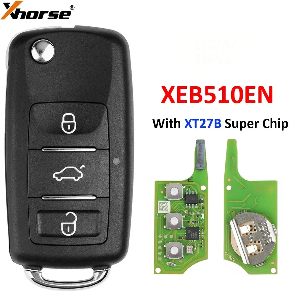 Xhorse XE B510EN ключ с чипом XT27B, 1 шт
