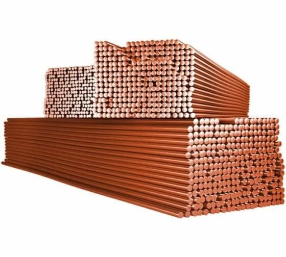 Пруток омедненный ER70S-6 Св08Г2С (2.0x1000 мм; 5 кг пачка) Foxweld 4869