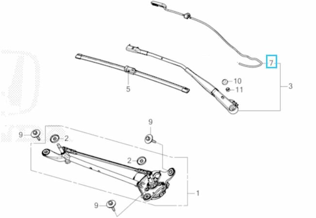 Форсунка; Артикул Honda: 766503A0A01 (Оригинал)