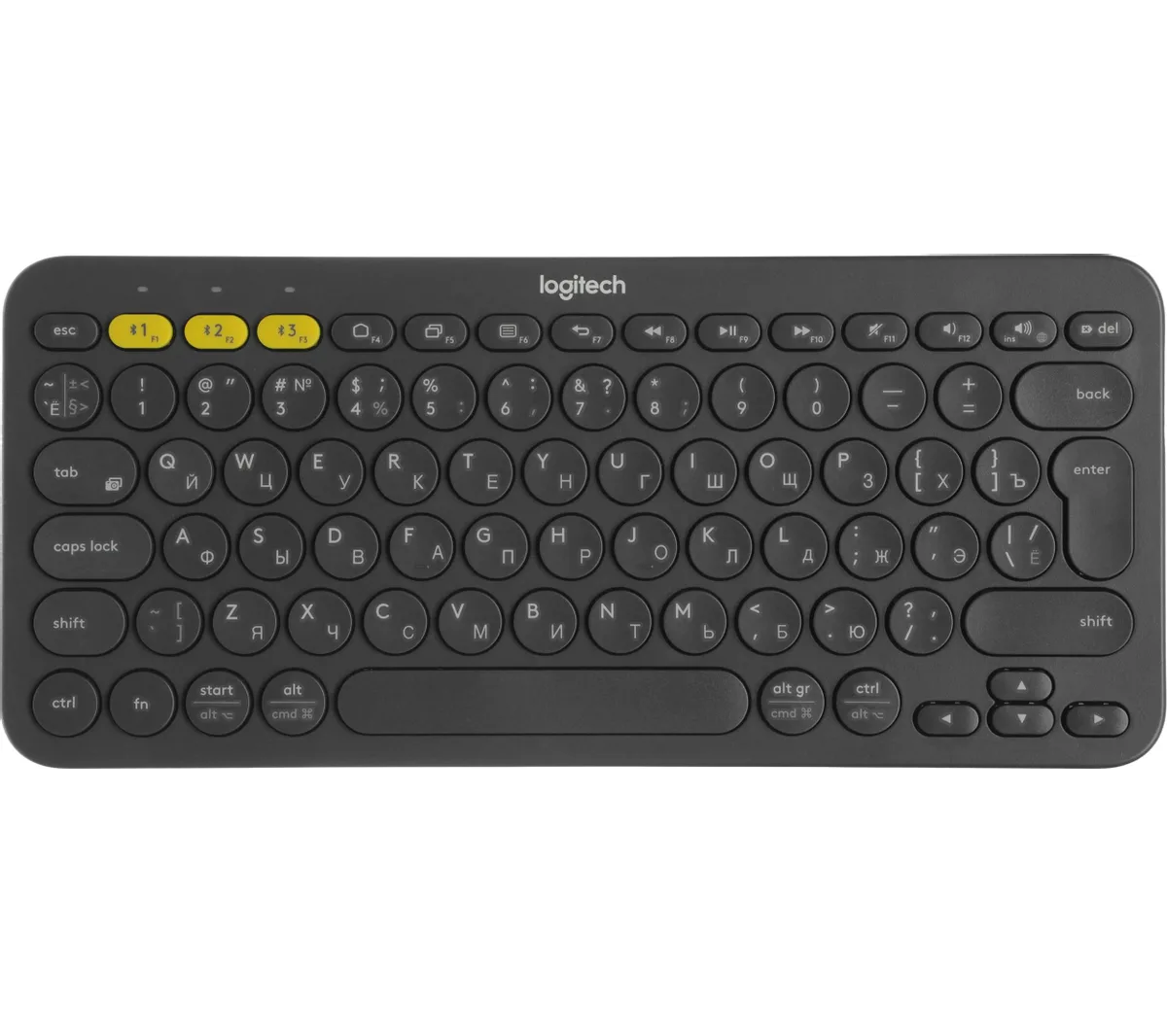 Клавиатура беспроводная Logitech K380 Multi-Device, темно-серый (920-007584)