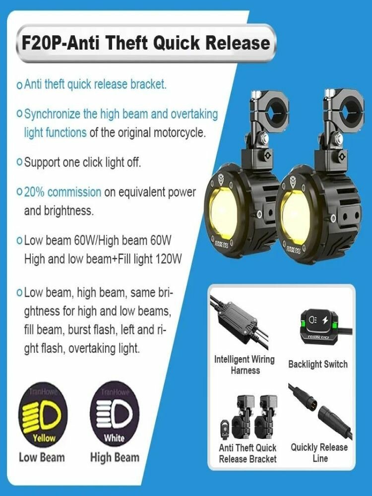 Лампы автомобильные Future Eyes 899 10W, биксенон, ABS пластик, для фонарей заднего хода