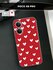 Чехол на Poco X8 Pro / Поко X8 Про с принтом Белые сердечки узор