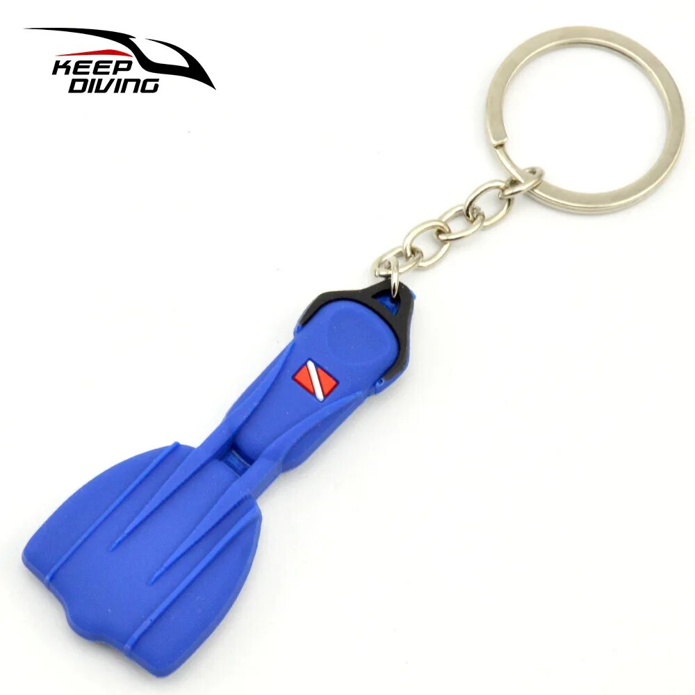 Брелок для ключей Дайвинг Синий Silicone PS-032