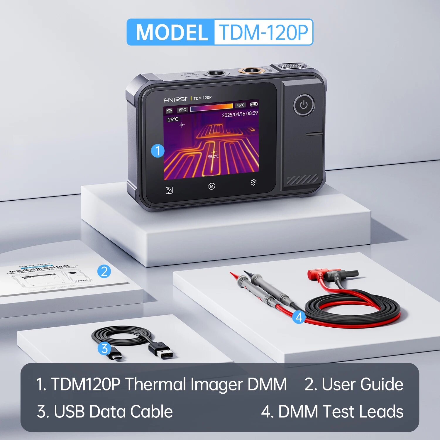 Термометр FNIRSI TDM-120/TDM-120P 120x90 TDM-120P