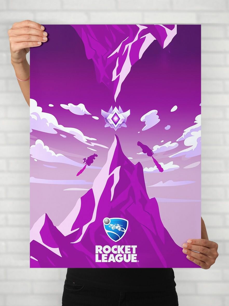 Плакат на стену для интерьера Рокет Лига (Rocket League 19) - Постер по игре формата A1 (61x84 см)