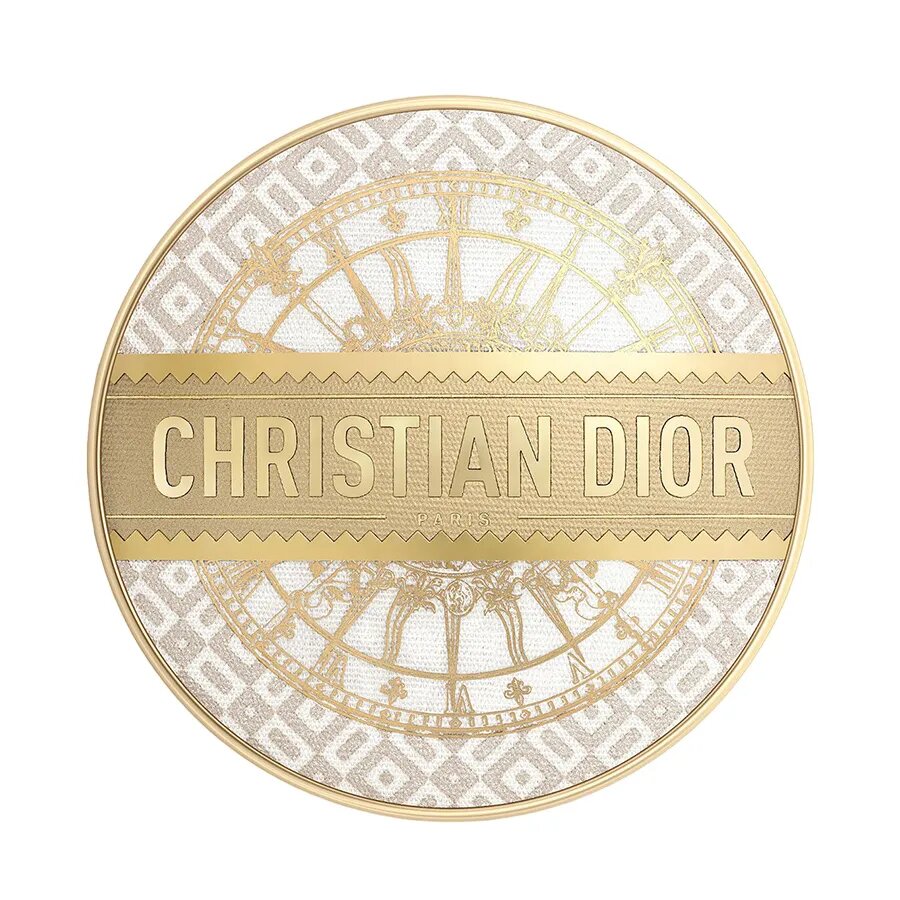 Футляр для тонального кушона Dior Forever Skin Glow, складной, металлический, круглая форма, лимитированный