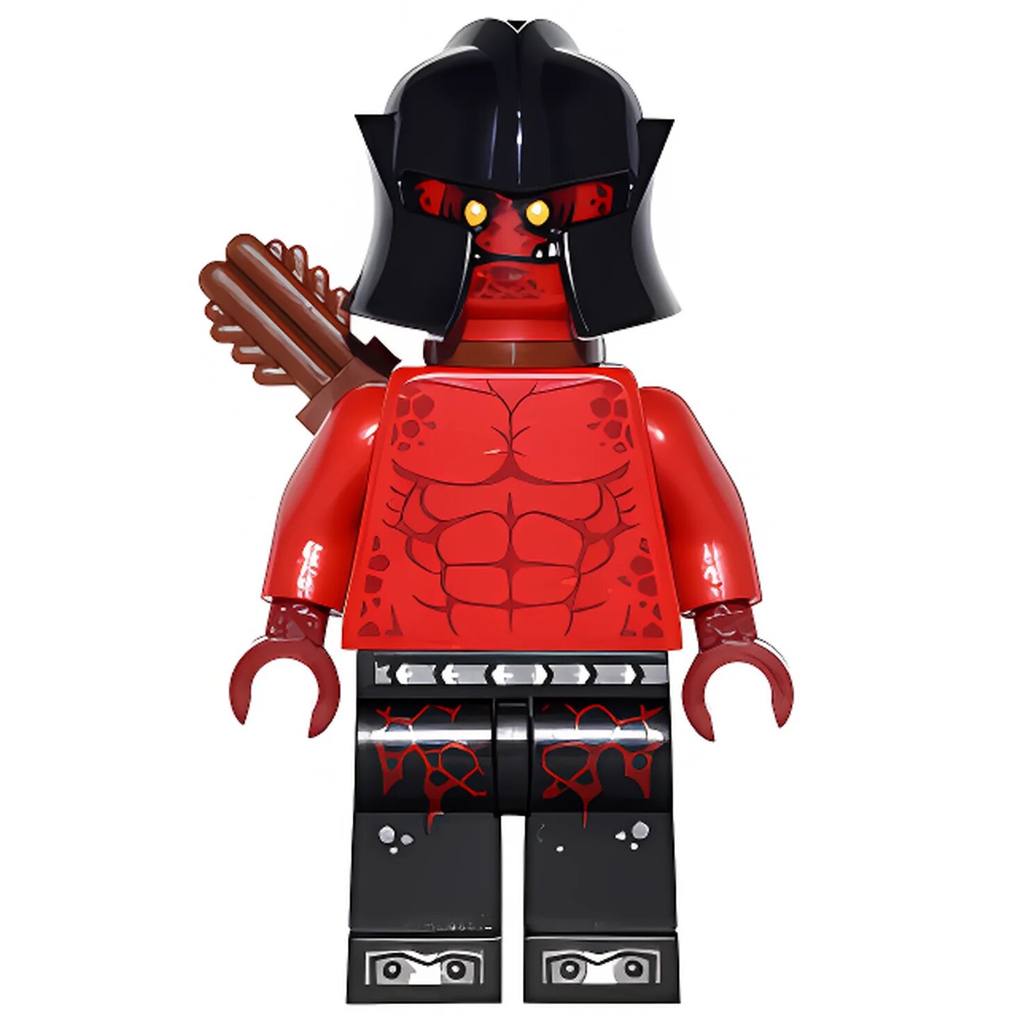 Минифигурка Lego NEXO KNIGHTS Crust Smasher - Bare Chest, Black Legs, Reddish Brown Quiver nex042 U