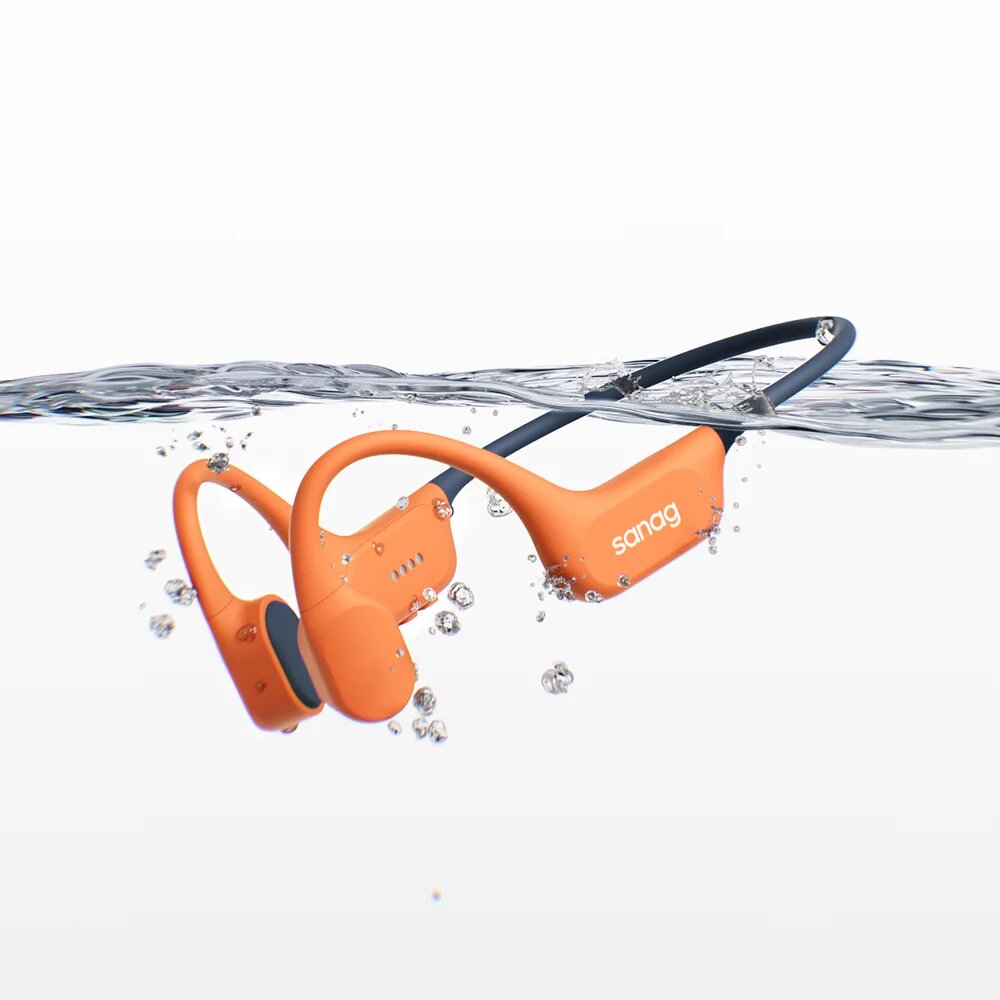Sanag B77S Pro Max Bluetooth Наушники костной проводимости Strong Wave Orange