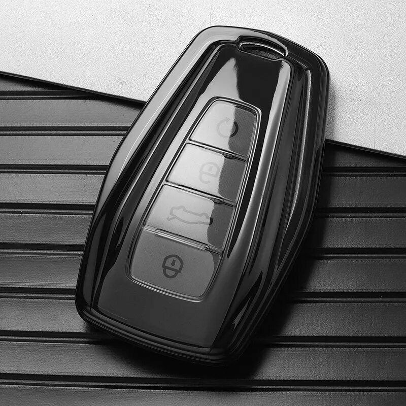 Черный чехол для ключа Geely Emgrand X7 EX7 Coolray 2019-2020