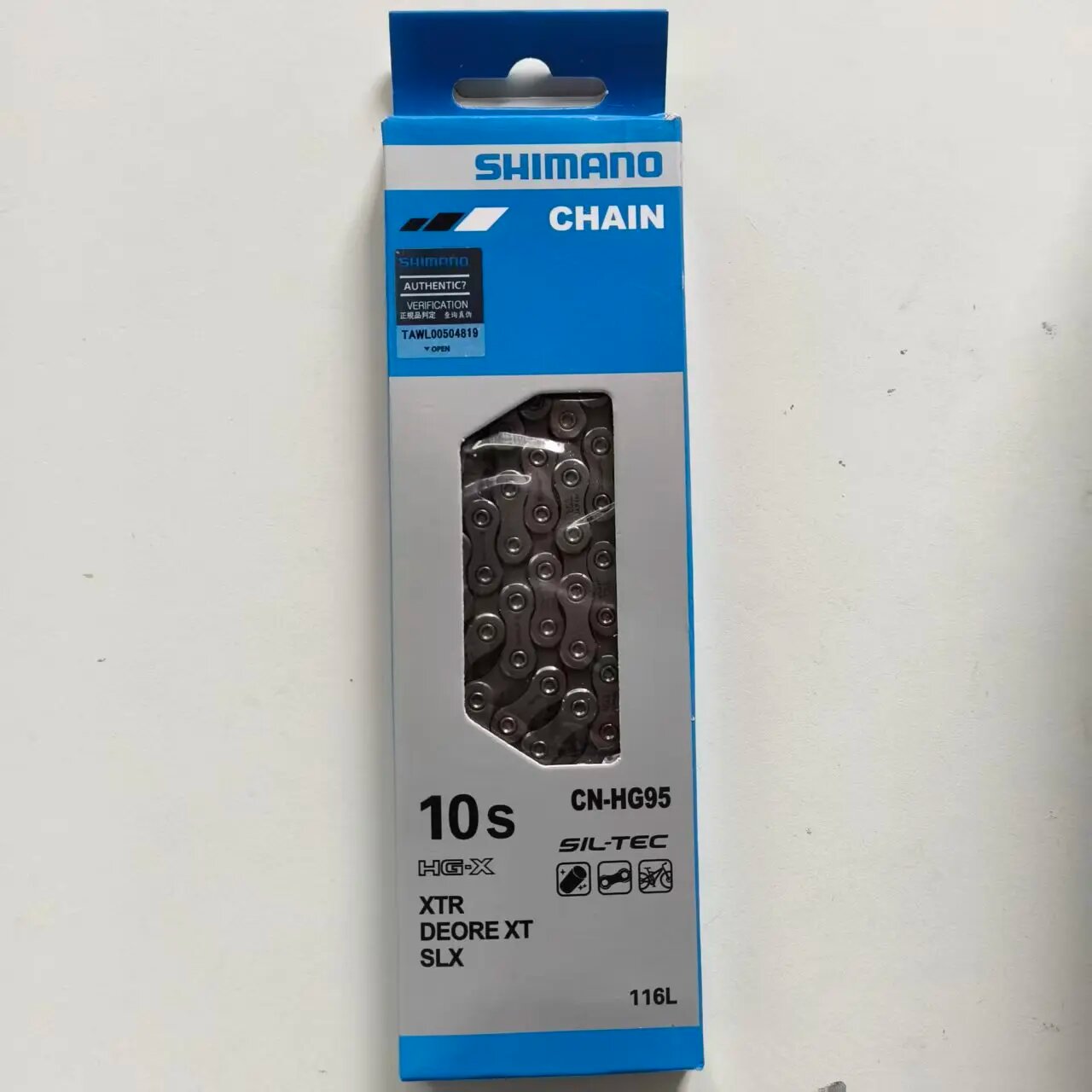 Цепь велосипедная SHIMANO CN-HG95 10s 116L