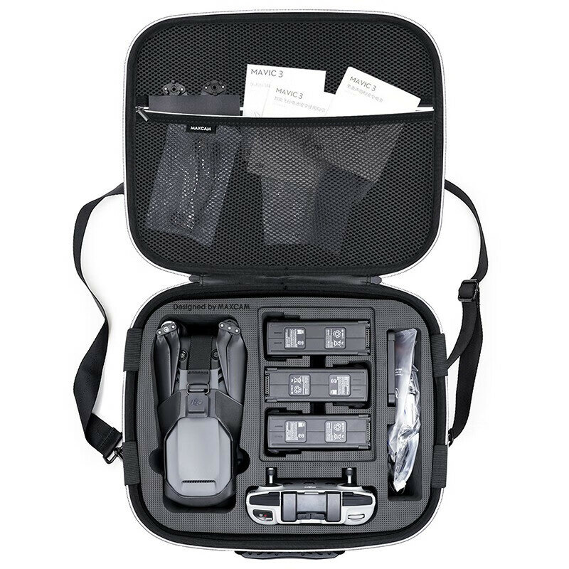 MAXCAM Дорожная сумка для DJI Mavic 3 с жестким корпусом водонепроницаемая ударопрочная сумка через плечо и в руку