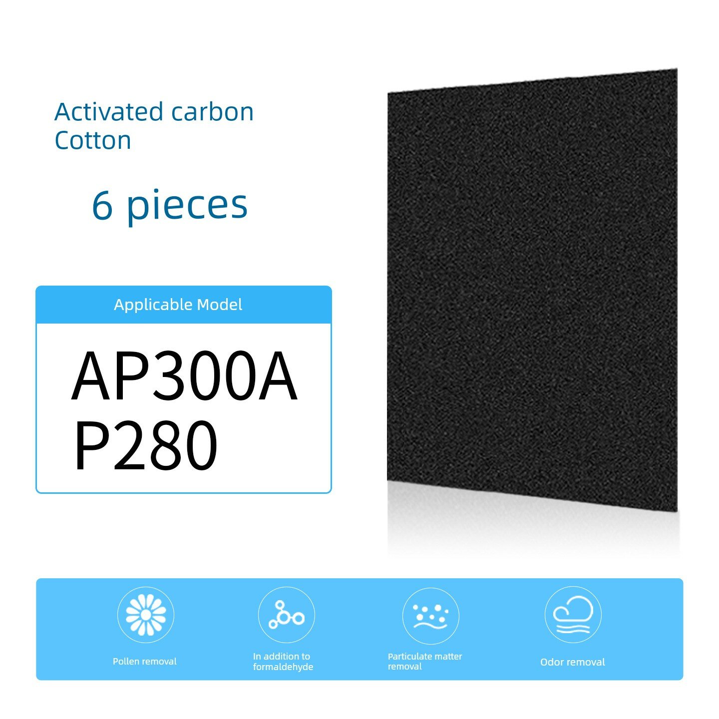 Фильтрующий элемент P280 для очистителя воздуха Dou/Double Clean AP300A P280/AP300A угольный фильтр с основным эффектом
