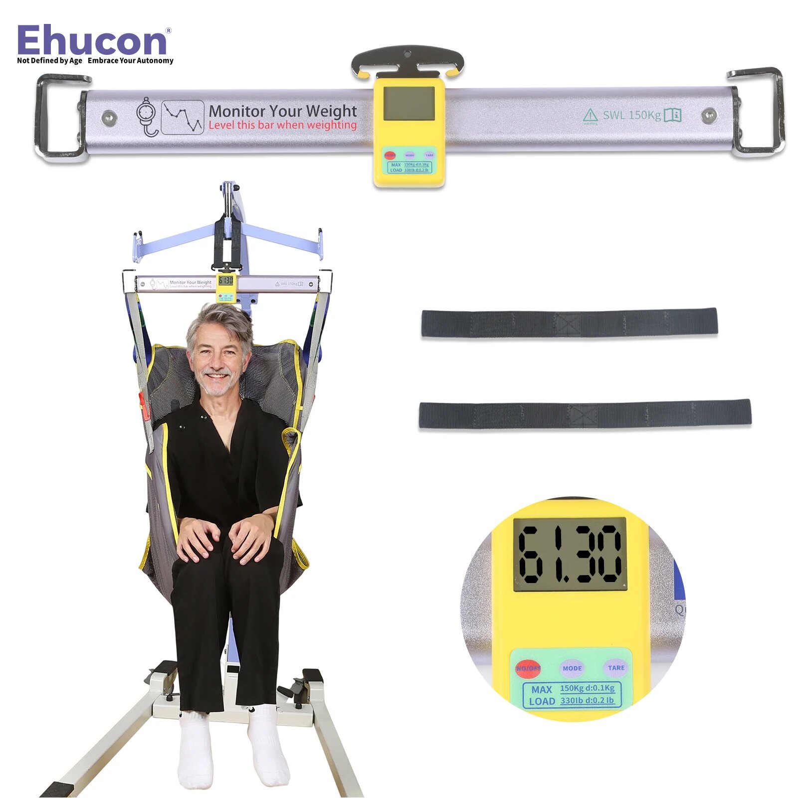 Весы-подъемник Ehucon EHU-CL230411-Purple 330 фунтов