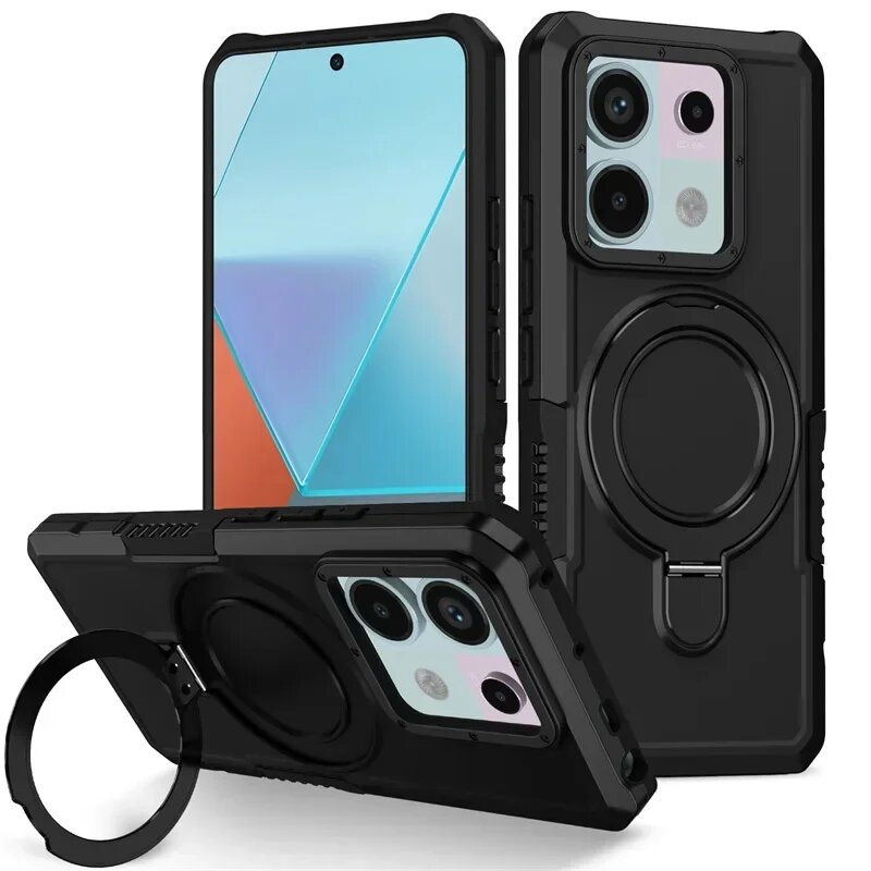 Новый военный бронированный чехол для Xiaomi Poco X5 X4 X3 Pro M3 5G 4G Poco X3 Pro, Черный, black