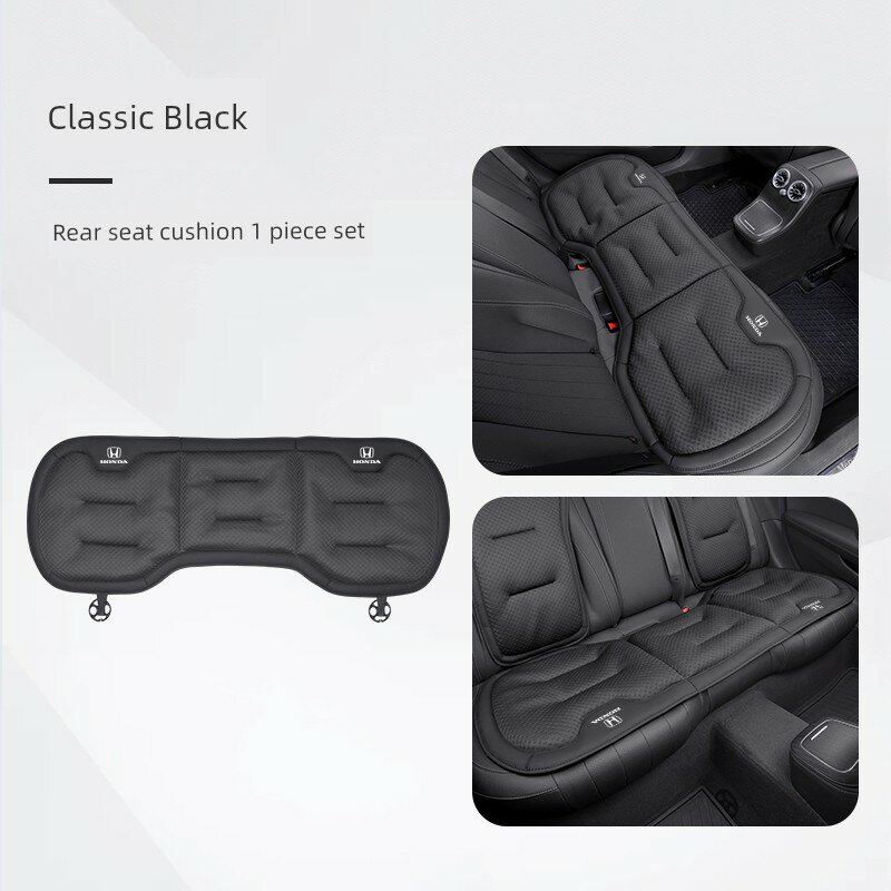 Подушка Ice Silk для сидений автомобиля Honda CR-V, Accord, Civic — заднее сиденье, одна деталь, классический черный
