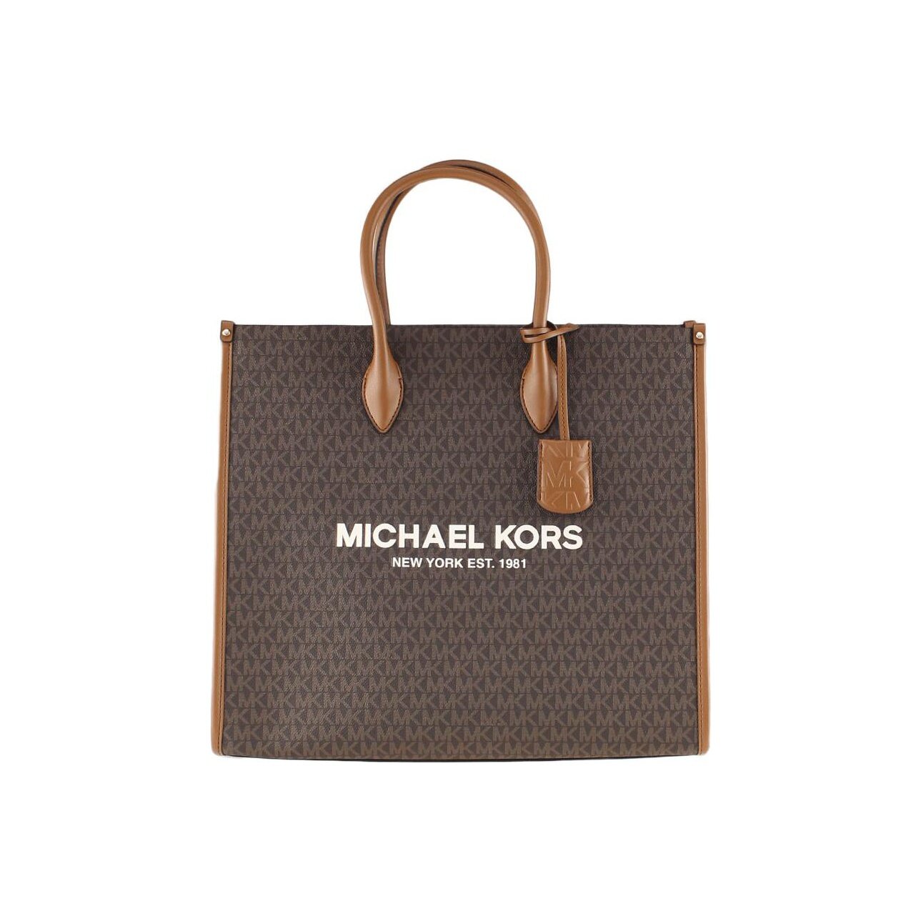 Сумка MICHAEL KORS, фактура тиснение, коричневый — фото 1
