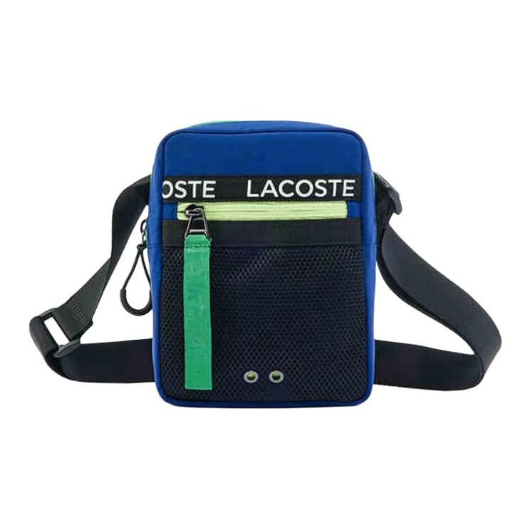 Сумка LACOSTE, фактура стеганая, синий — фото 1