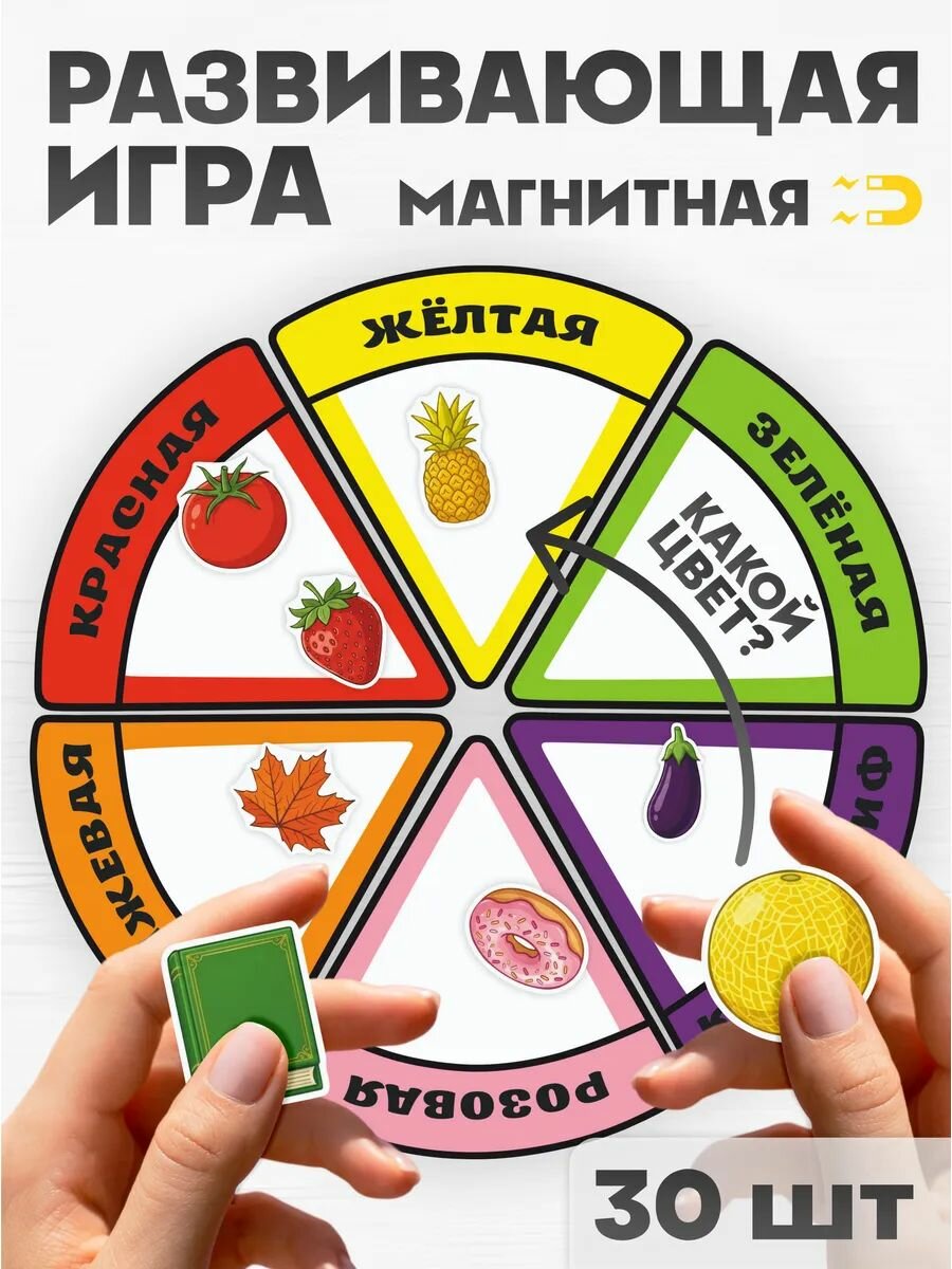 Настольная игра сортер магнитная Пицца