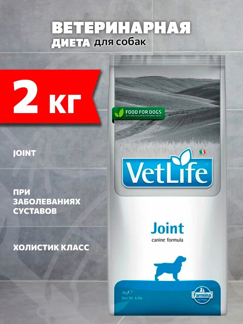 Корм сухой Farmina Vet Life Canin Joint для взрослых собак при заболеваниях суставов, 2 кг