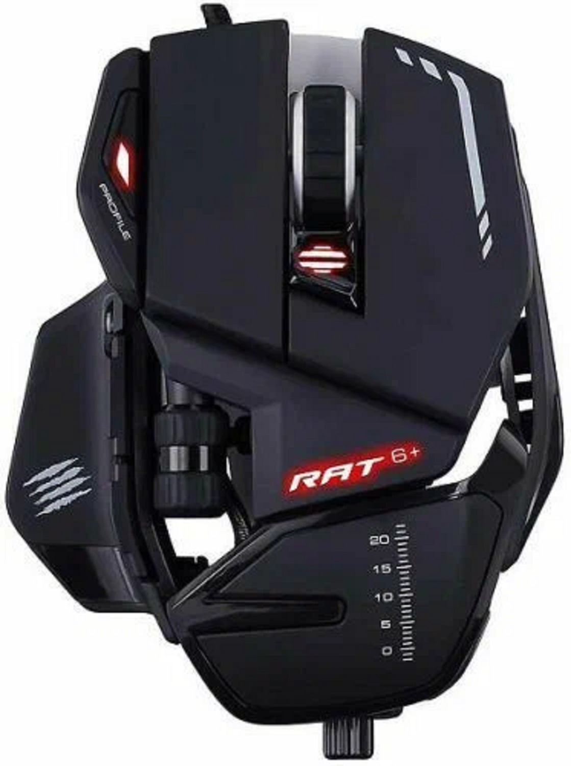 Мышь Mad Catz MR04DCINBL000-0 R. A. T.6+, проводная, игровая, черная