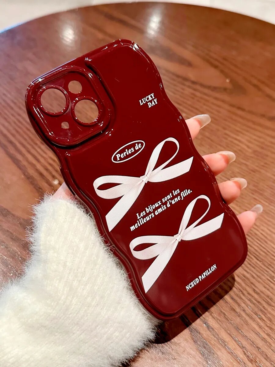 Чехол О'кейси, для iPhone 15, защита камеры, накладка, красный