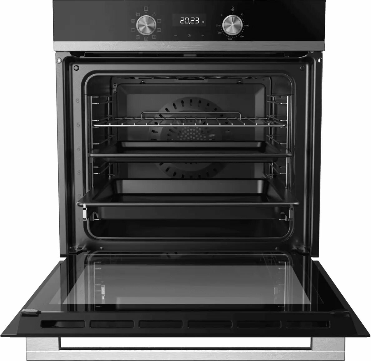 Электрический духовой шкаф Haier HOQ-K2ANN3BX с телескопическими направляющими — фото 1