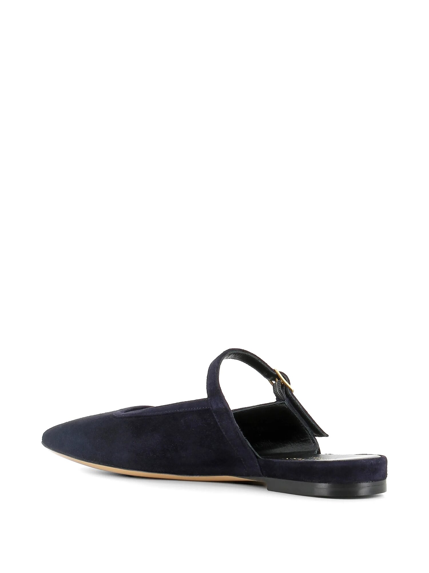 Мюли TASSINARI Buckle-strap suede mules, размер 38, синий — фото 1