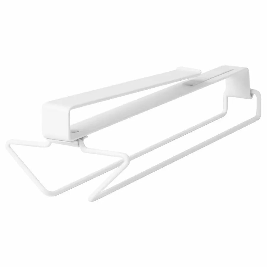 Держатель кухонный IKEA из стали белого цвета, размеры 29 см х 7 см, 1 шт, для организации хранения на кухне