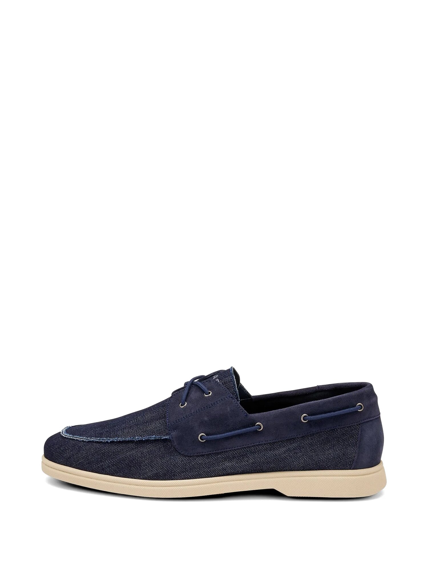 Туфли Lace-up denim boat shoes 
