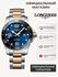 Наручные часы LONGINES, серебристый/синий/золотистый