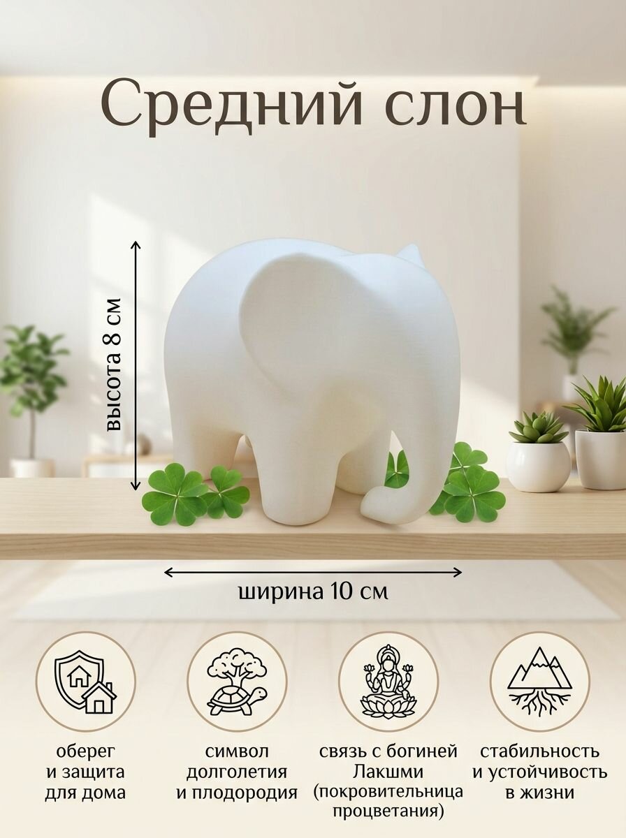 Коллекционная сувенирная интерьерная статуэтка фигурка слон