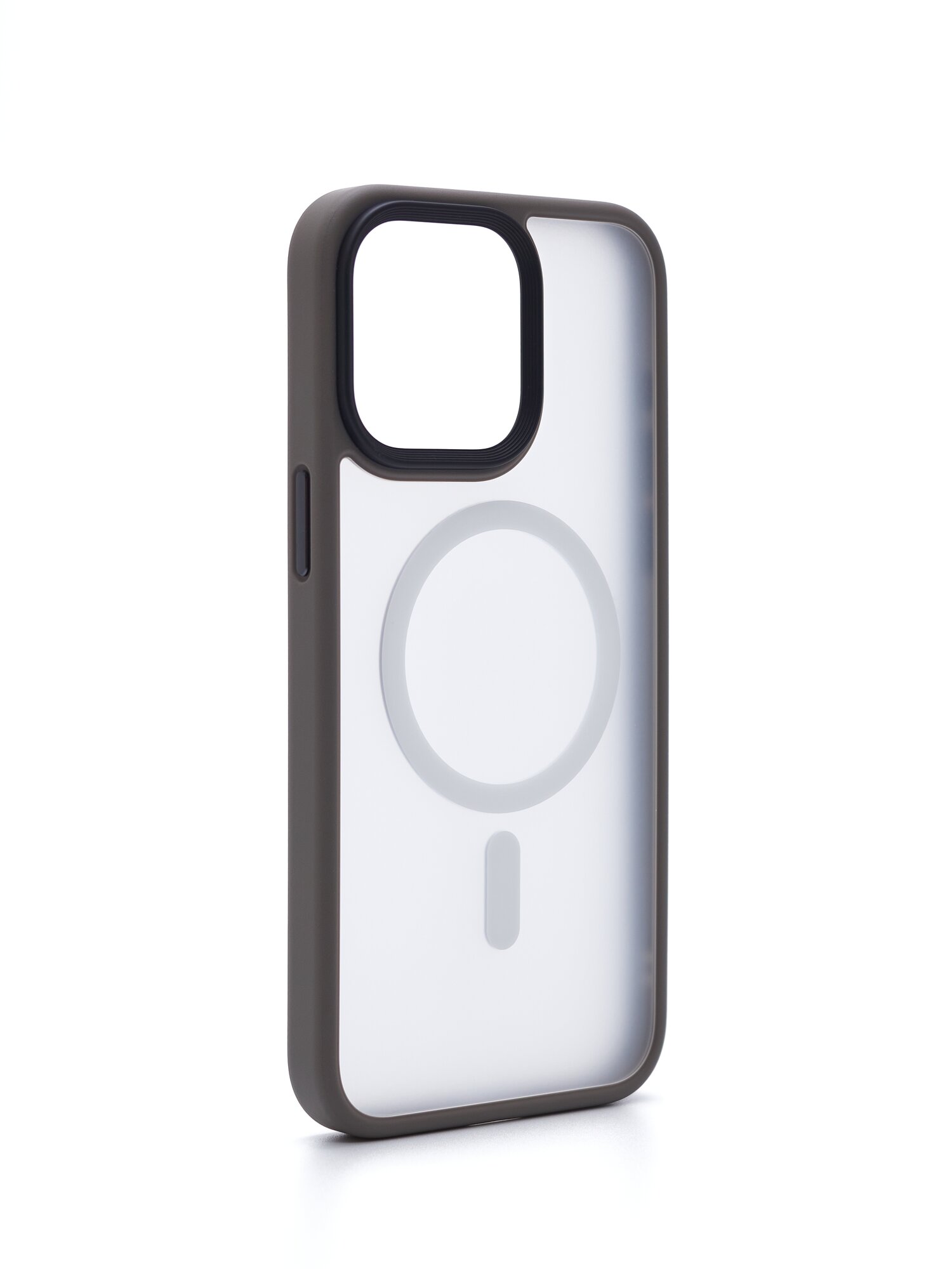 Чехол DFANS для iPhone 15 Pro Max серый противоударный с MagSafe