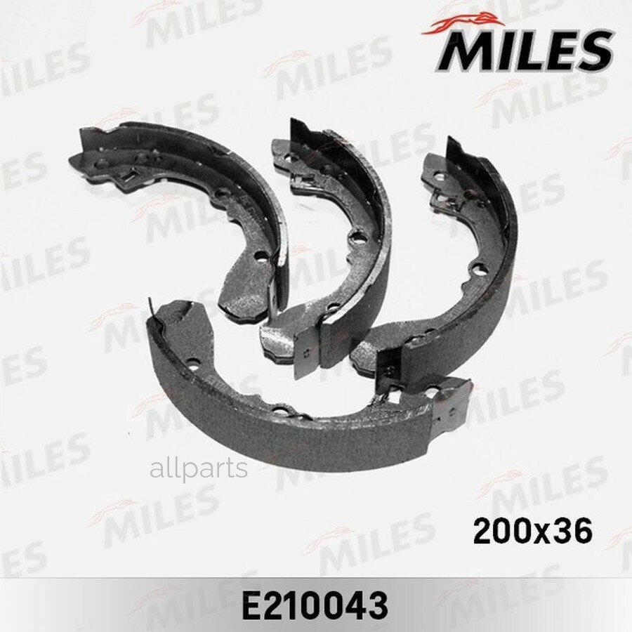 MILES E210043 Колодки тормозные барабанные KIA SPECTRA(ИЖ)/SEPHIA/SHUMA (200x36)