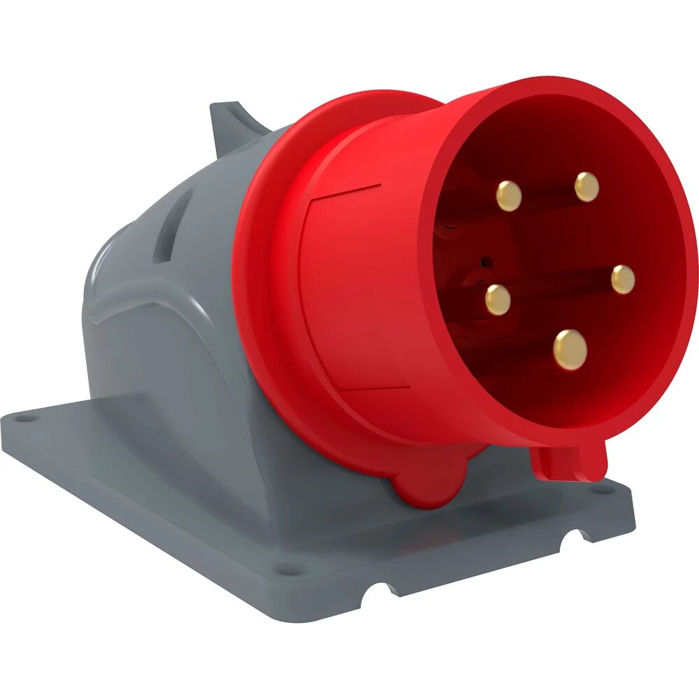 Стационарная вилка IEK ССИ-525 32А-6ч/200/346-240/415В 3Р+РЕ+N IP44 MAGNUM PSN52-032-5