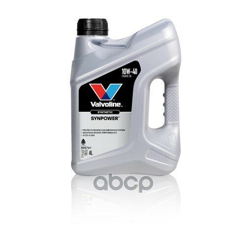 Valvoline Масло моторное VALVOLINE SYNPOWER 10W-40 4л На складе