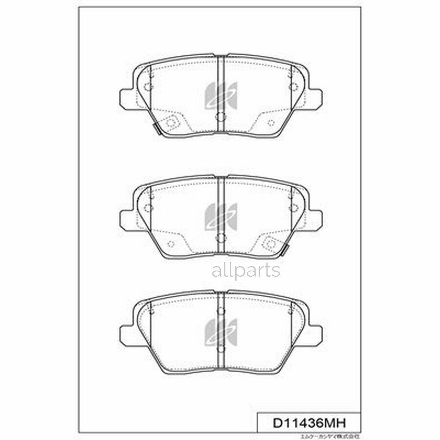 KASHIYAMA D11436MH Колодки тормозные, задние
